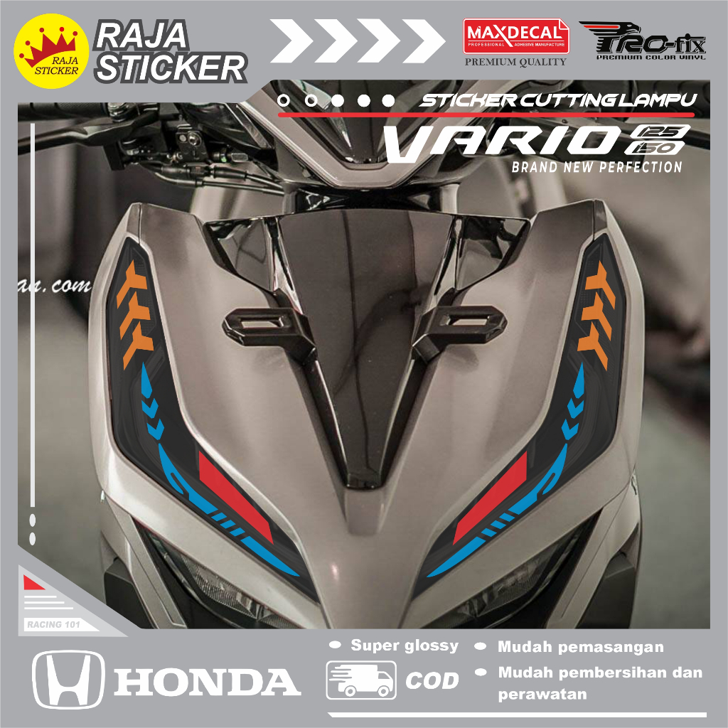 The Newest VARIO 2018 To 2020 Motorcycle Eyebrow Light STICKER SEIN ...