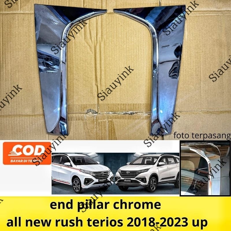End pillar all new Rush Terios 2018 chrome | Shopee Philippines