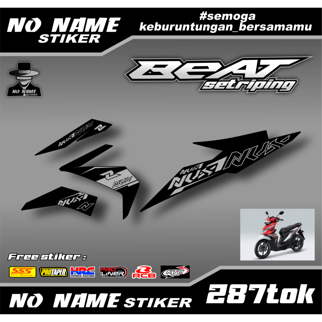 Beat esp motorbike sticker Striping (287tok) 2016 2017 2018 2019 / Fi ...