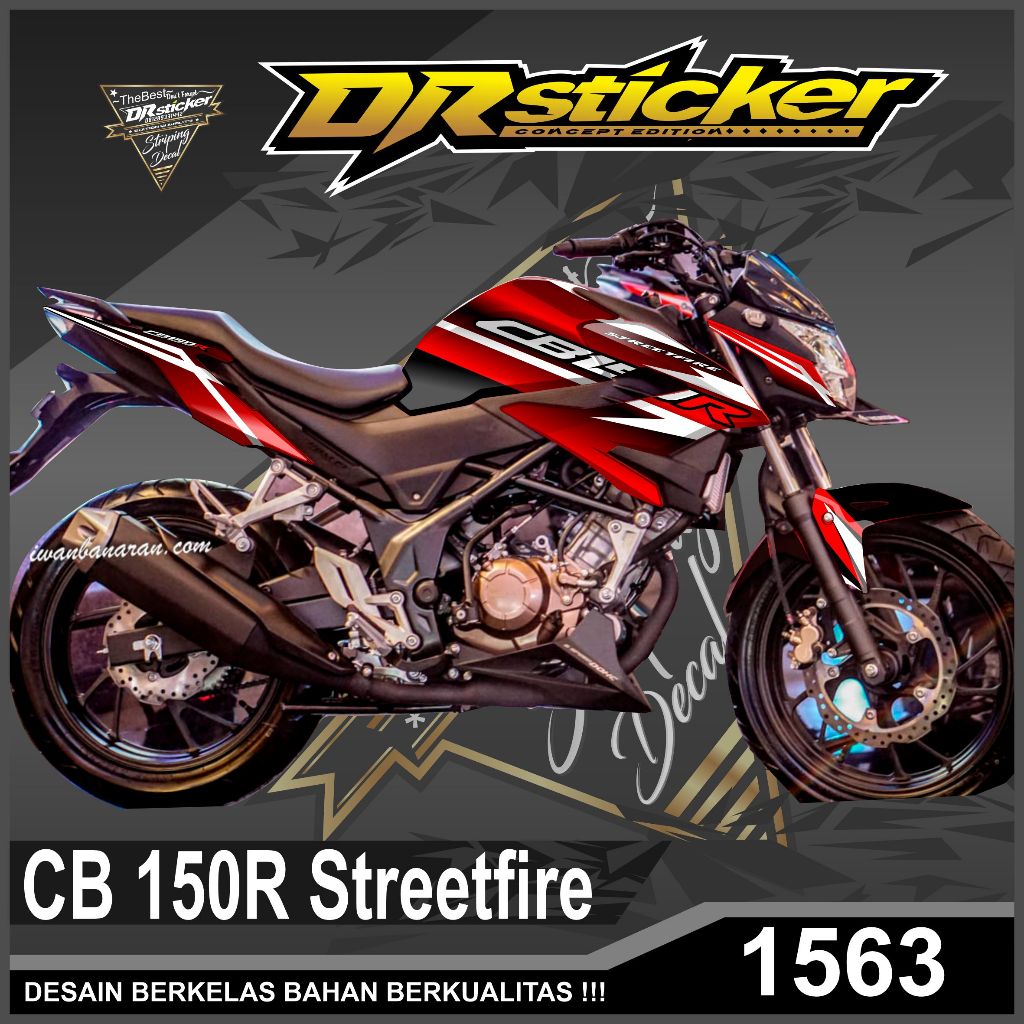 STICKERS / DECAL MOTORCYCLE CB-150R STREETFIRE VARIATIONS ALL CB150R ...