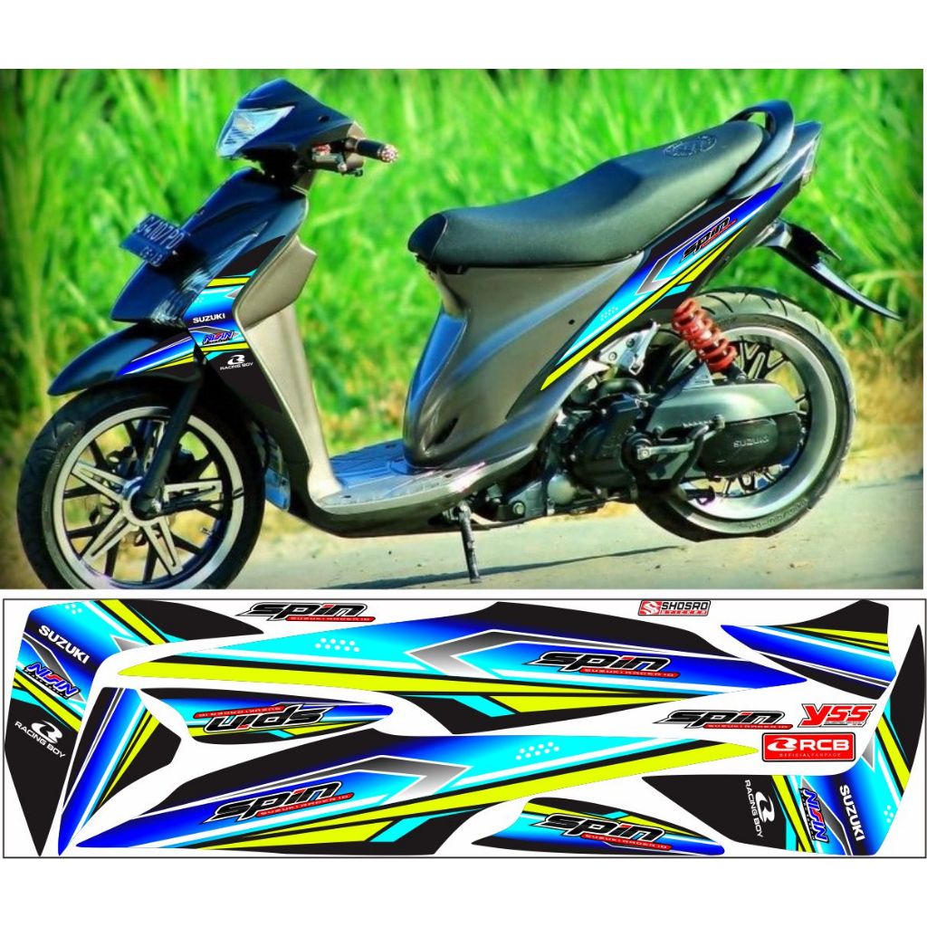 SUZUKI Motorcycle Striping SPIN 125SUZUKI, Latest Cool Motifs ...