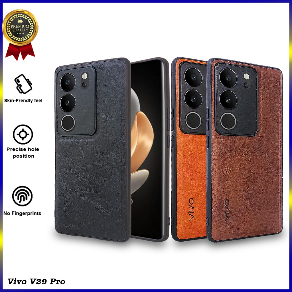 Vivo V29 Pro Premium SVL Leather Hybrid Case Hardcase Softcase Leather ...