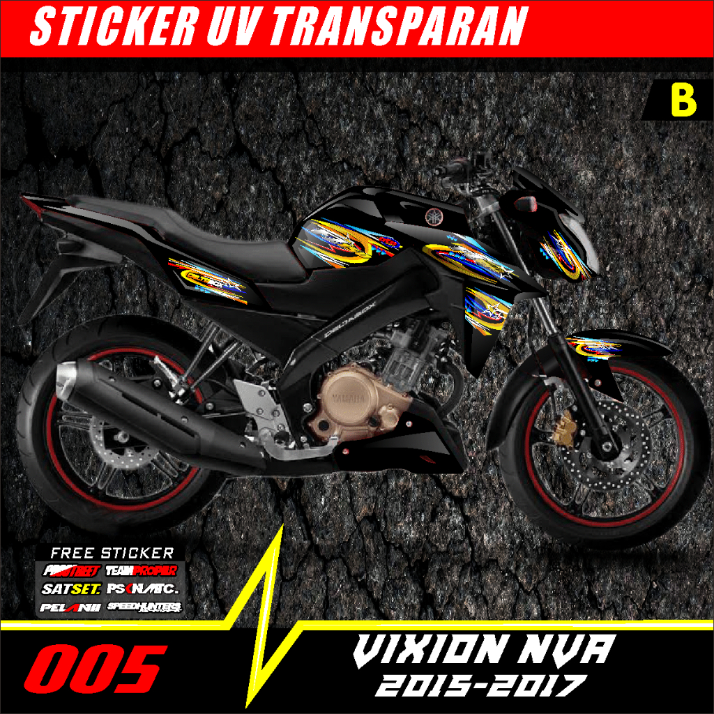Yamaha Vixion NVA PRO 005 Transparent Striping | Shopee Philippines