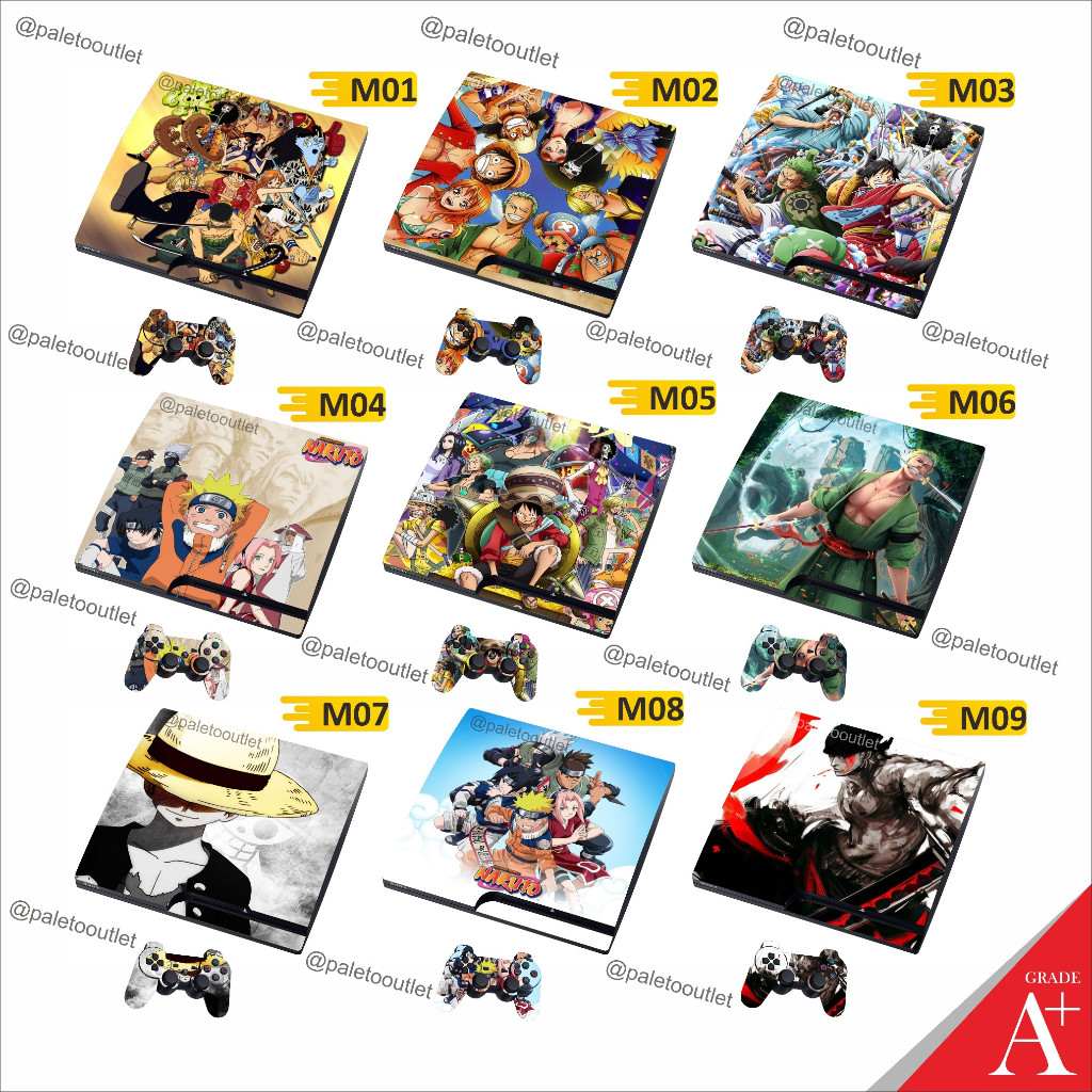 Ps3 slim sticker with A+ quality anime motif | Shopee Philippines