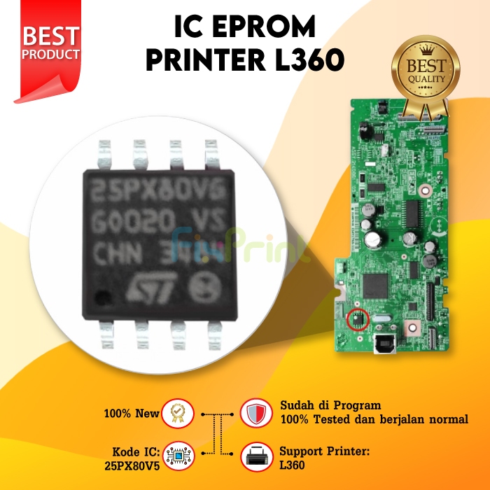 Epson L360 Eprom IC, L360 Counter IC, Epson L360 Reset Eeprom IC ...