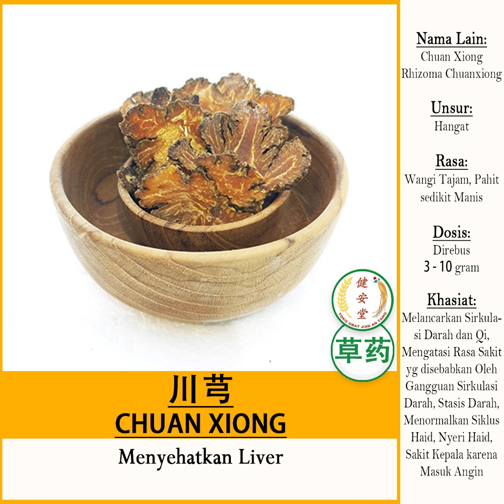 CHUAN XIONG [ Rhizoma Chuanxiong] Herbal TCM PER 100 Grams | Shopee ...