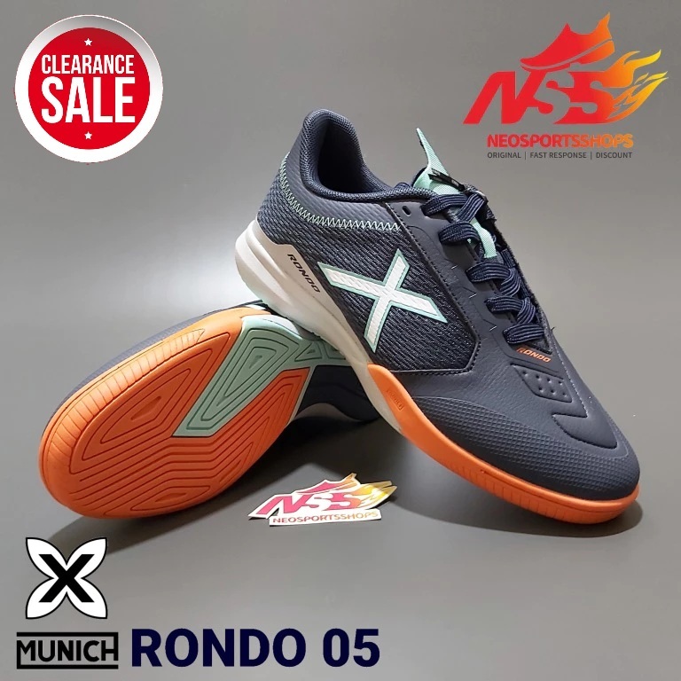 Futsal Shoes X Munich Rondo 05 Dark Navy Original XMunich | Shopee ...