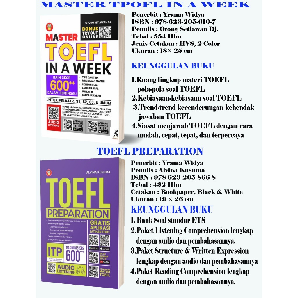 Toefl IN A WEEK MASTER BOOK - TOEFL PREPARATION BOOK | Shopee Philippines