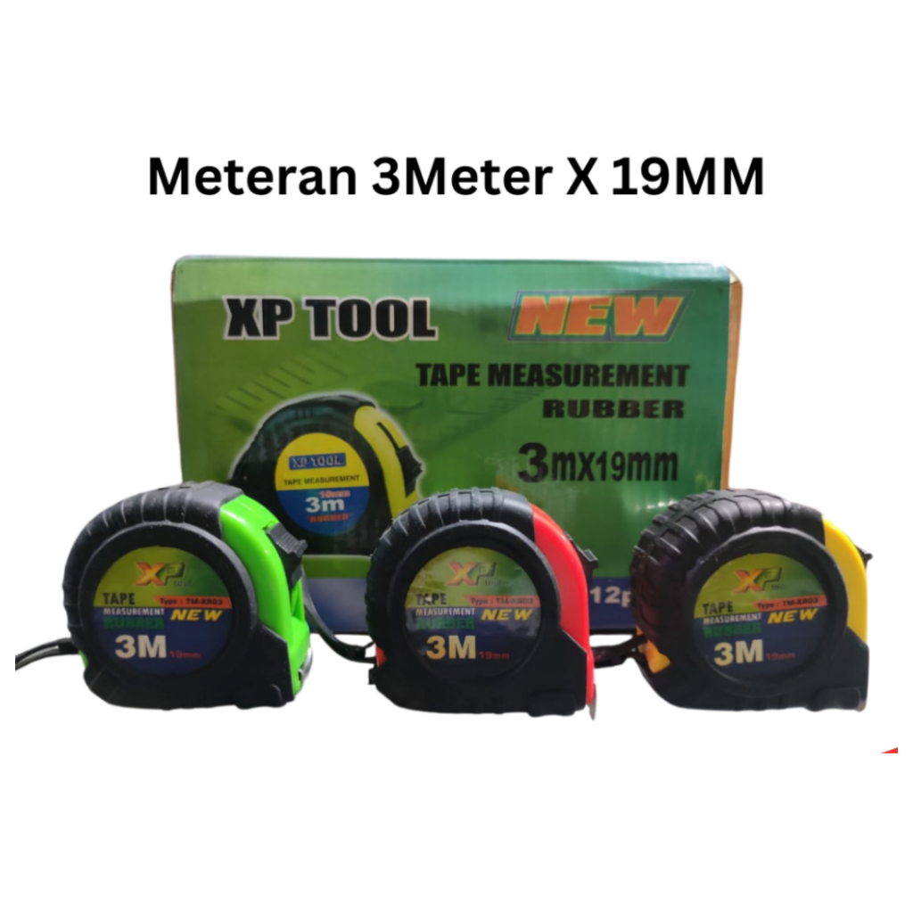 Meter XP Tool 3 meters Rubber Tape Measurement Rubber 3 meters builder ...