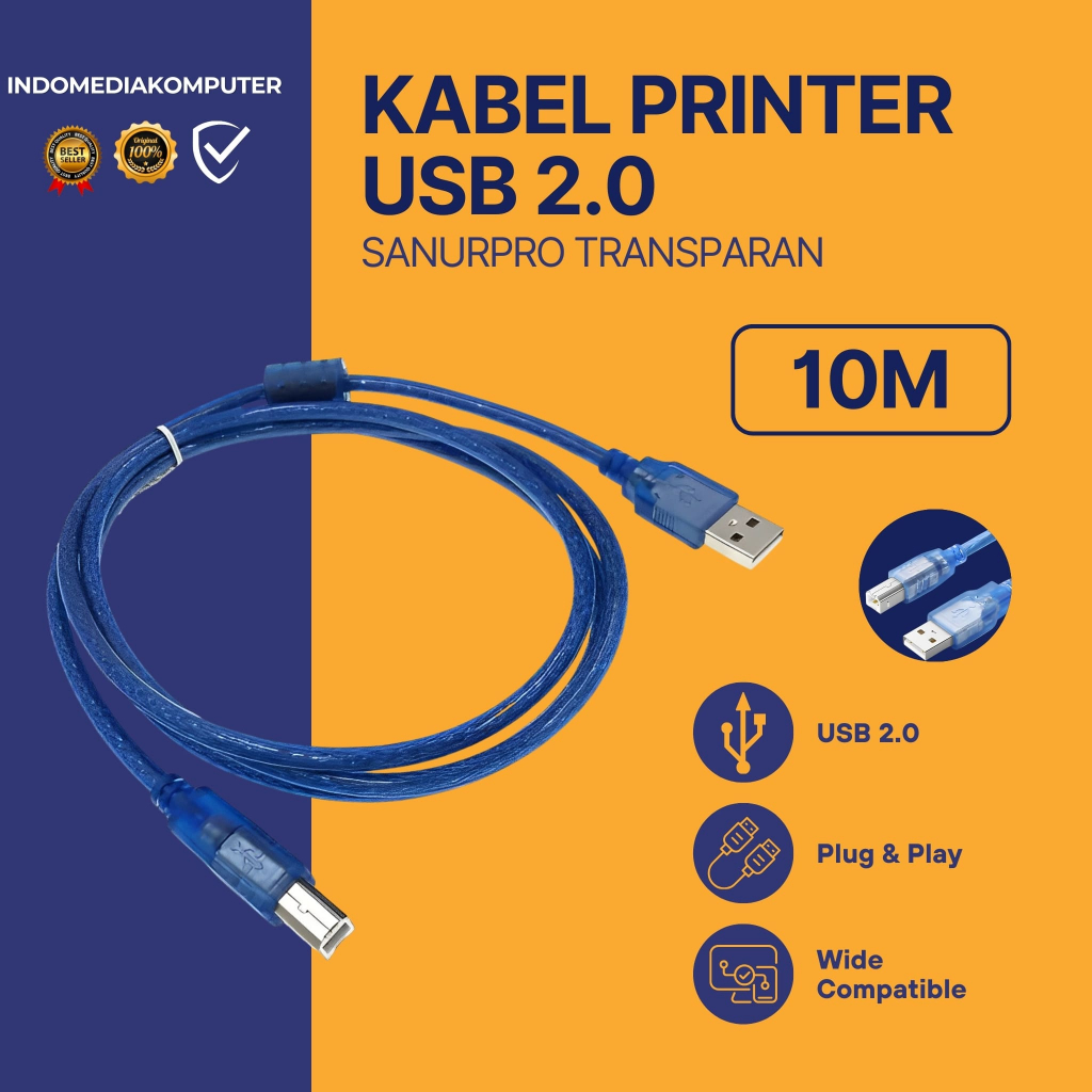 SANURPRO 10M PRINTER CABLE | Shopee Philippines