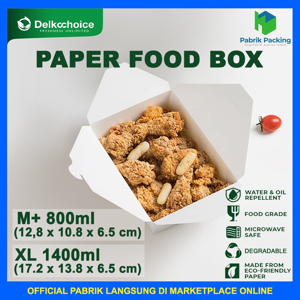 Paper Lunch Rice Box Food Pail Meal Box Take Away Packaging Unit ...