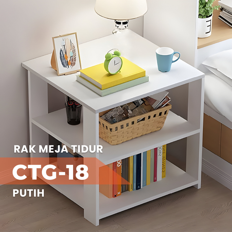 KAYU Or Simple Wooden Bedside Table Bedroom Locker Bedside Table for ...