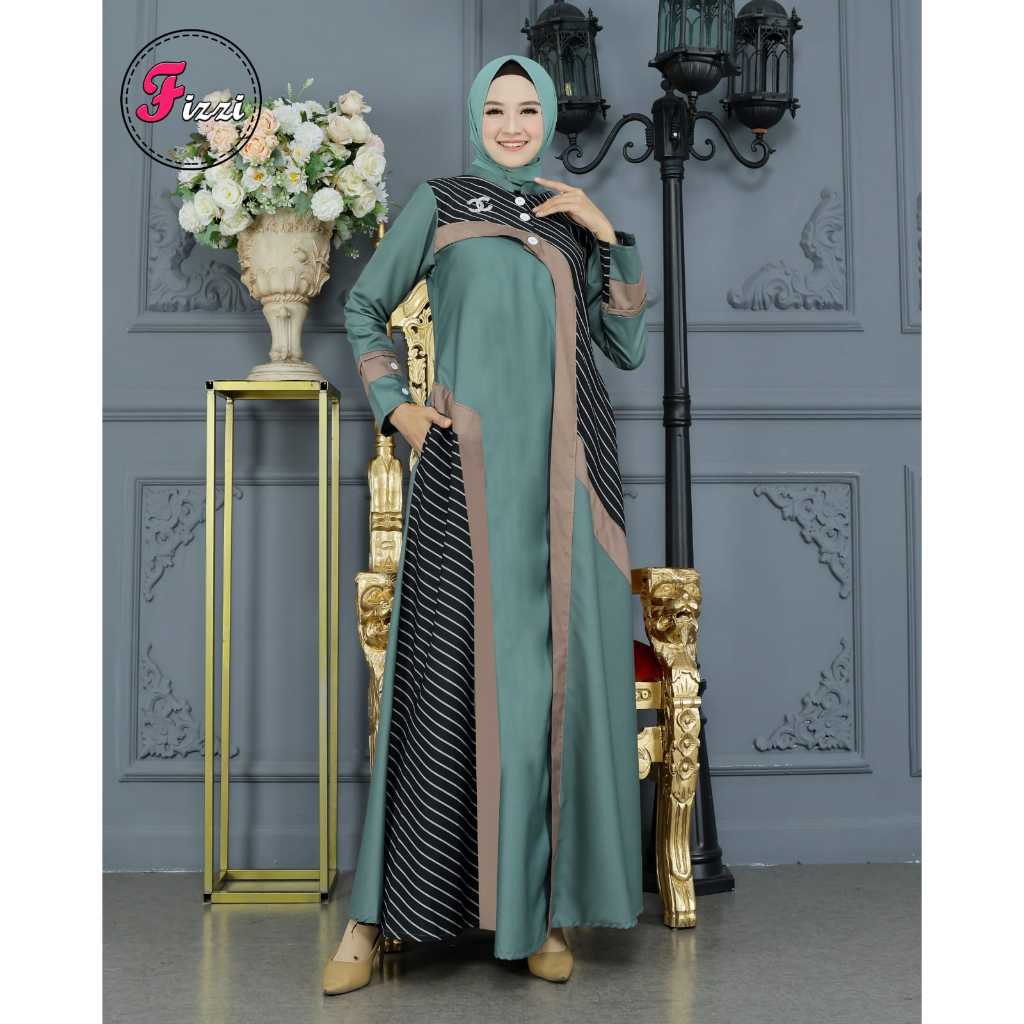 KATUN M17 toyobo jumbo Cotton gamis by fizzi jumbo gamis LD 118 The ...