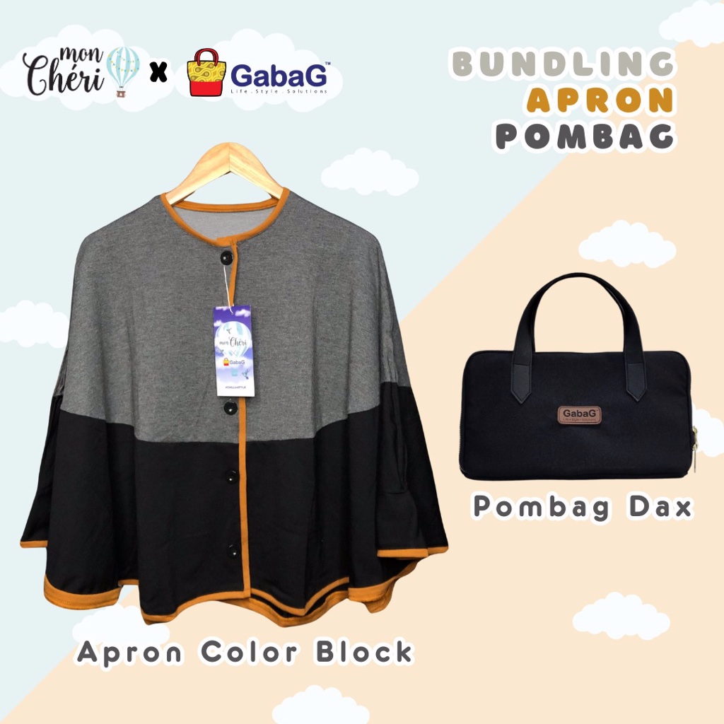 Gabag x Mon Cheri Pombag / Breastfeeding Apron | Shopee Philippines