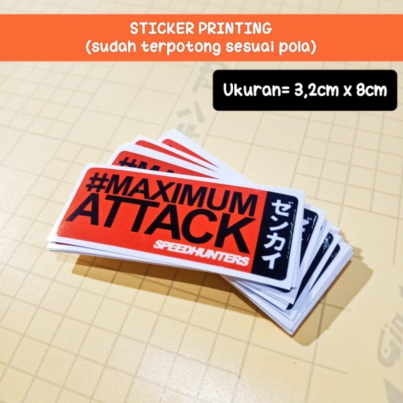 Maximum ATTACK printing sticker | Shopee Philippines