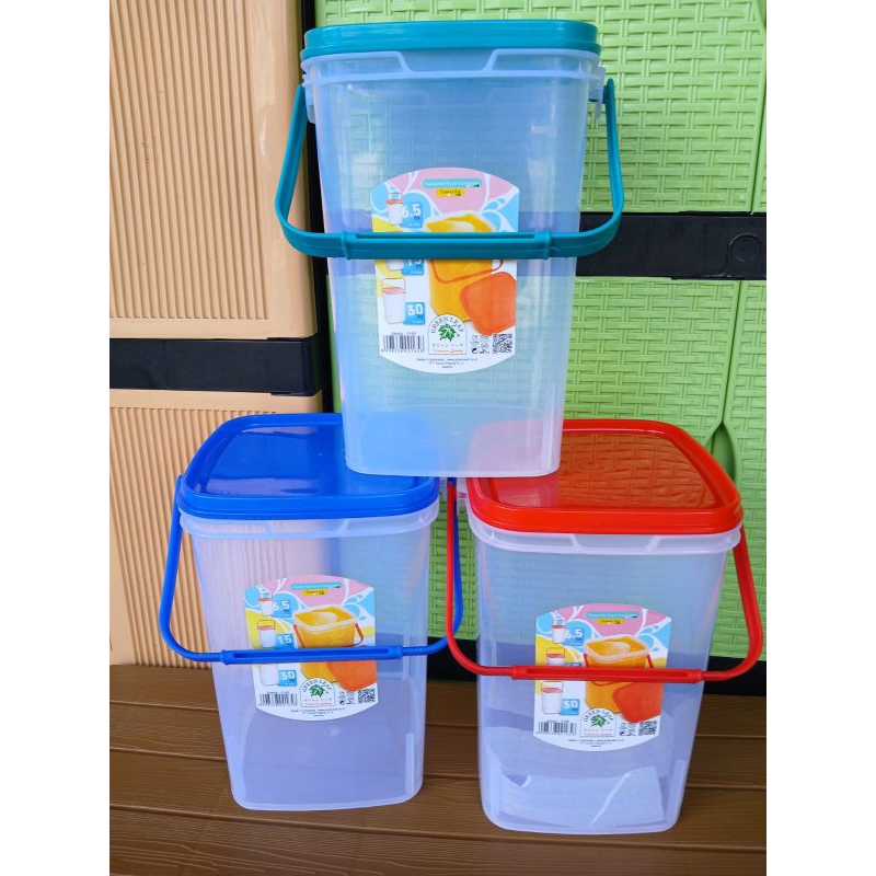 6,5 liter green leaf cracker jar 0165/fruit ice aquarium/fruit ice jar ...