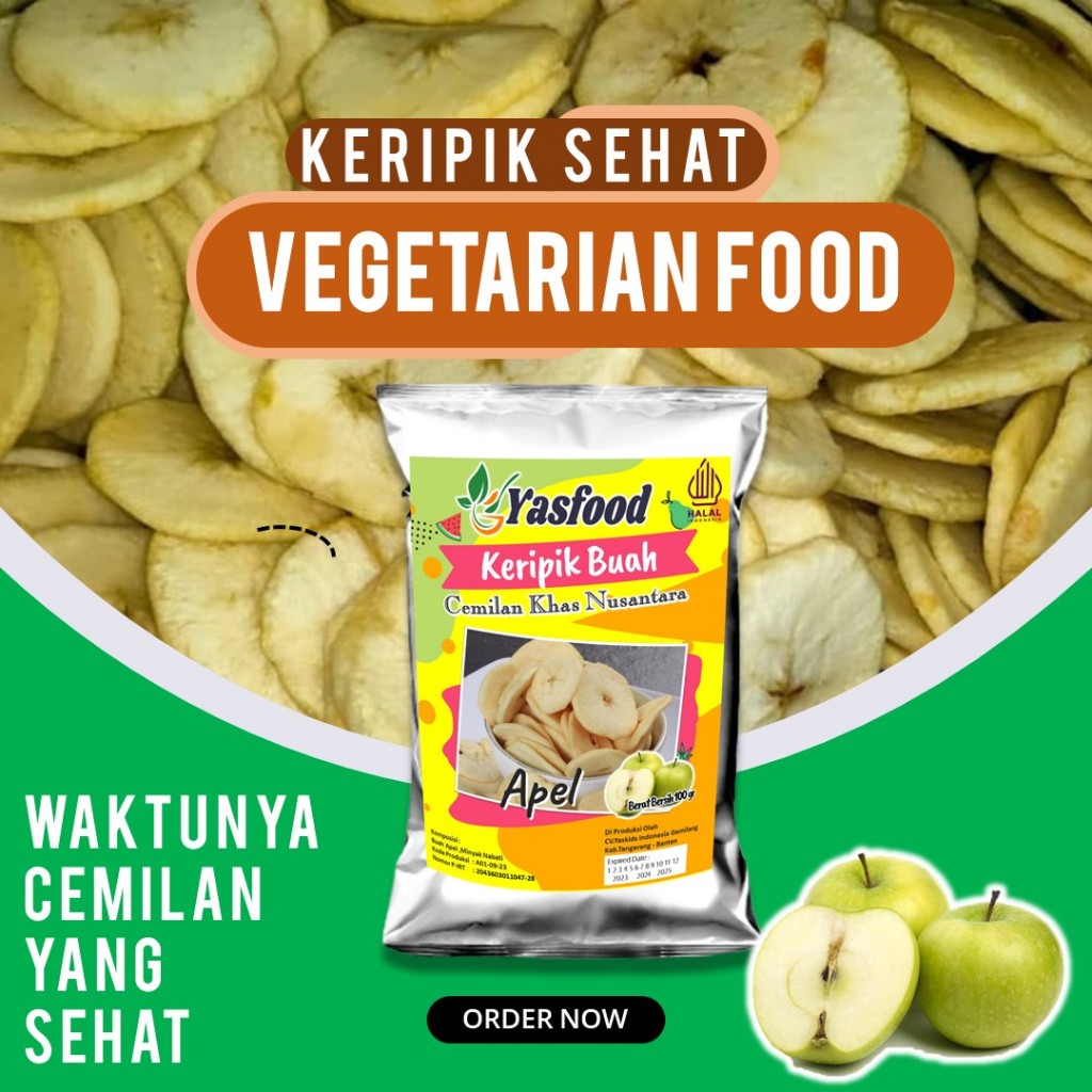 Apple CHIPS CONTAIN 100GR | Shopee Philippines