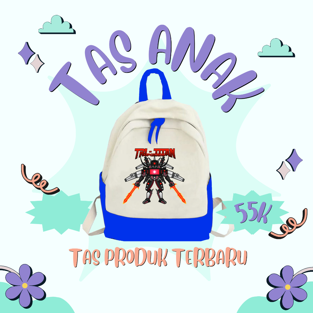 Tri Titan Character Elementary School Children's School Backpack ...