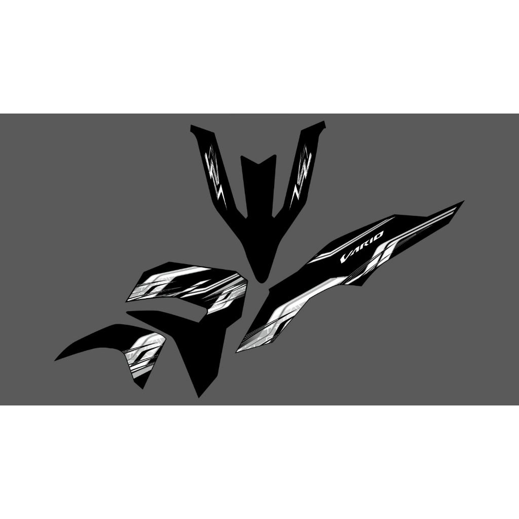 CLICK VARIO 125 2023-2024 GEN 2 TRANSPARENT STRIPING SIMPLE DESIGN ...