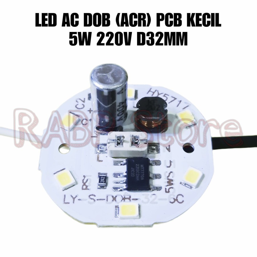 Pcb LED AC 5W 220V DOB (ACR) Small PCB Size DIAMETER 32MM | Shopee ...