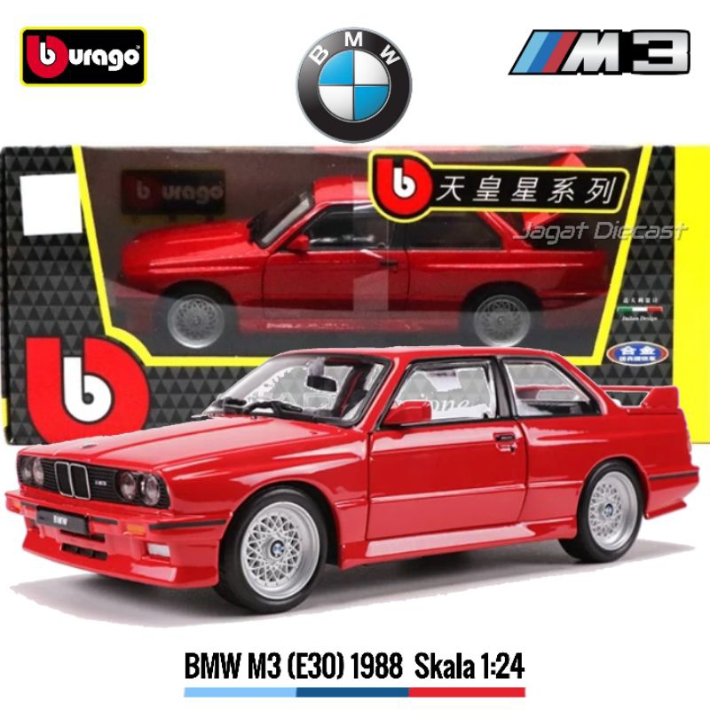 Bburago BMW M3 (E30) Mercedes 190E Toyota Yaris 2021 24 Scale Burago ...
