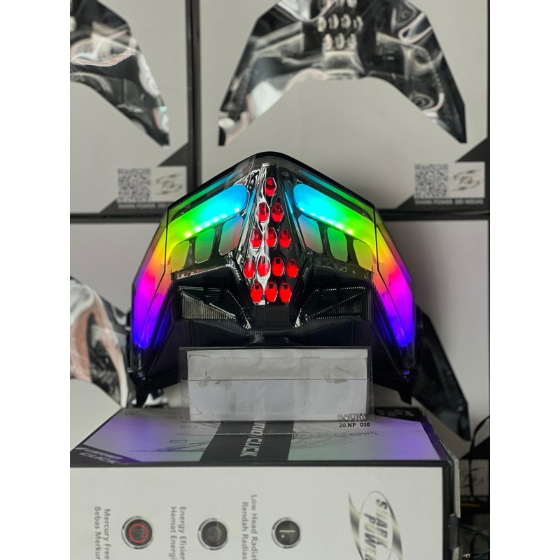 Stoplamp RGB Vario 125 150 LED New Gen 1 2 3in1 Taillight Xcase Shark ...