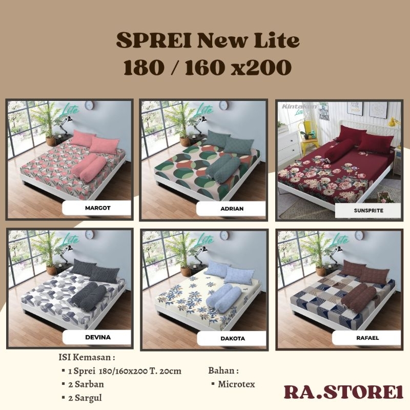 Kintakun Lite New Bed Sheet Motif 180x200 / 160x200 5in1 Cerchio ...