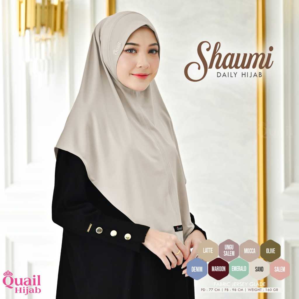 Shaumi Daily Women's Hijab Jersey Fabric Original Quail Shaumi Quail ...
