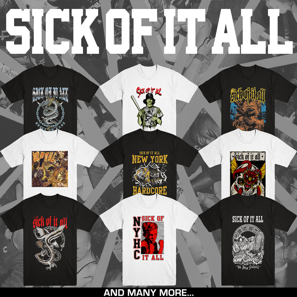 Sick OF IT ALL | T-shirt BAND | Hardcore PUNK | Merchandise | Shopee ...