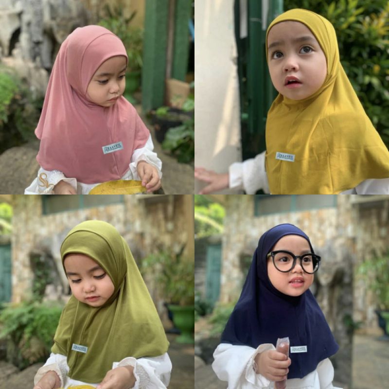 Thick RAAFEL malay chin hijab for children, malay chin hijab for ...