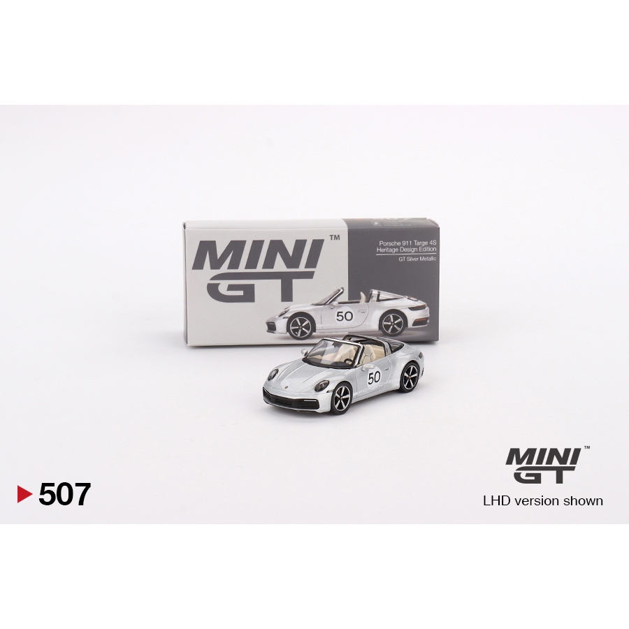 Mini GT 507 Porsche 911 Targa 4S Heritage Design Edition GT Silver ...