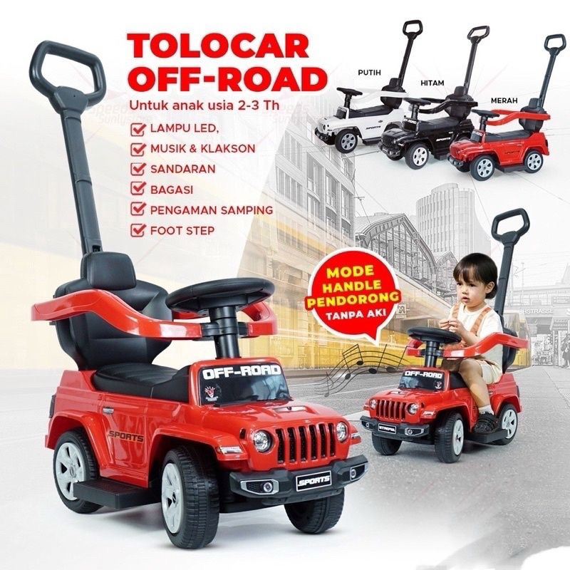 (FREE SHIPPING) K601B OFFROAD CAR / JEEP PUSH CAR / PMB Children's Toy ...