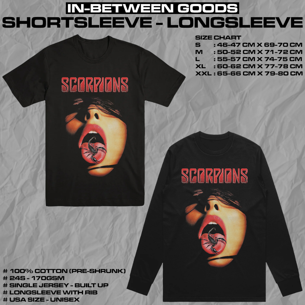 SCORPIONS - ARACHNID TONGUE | T-SHIRT | LONGSLEEVE LONGSLEEVE | BAND ...