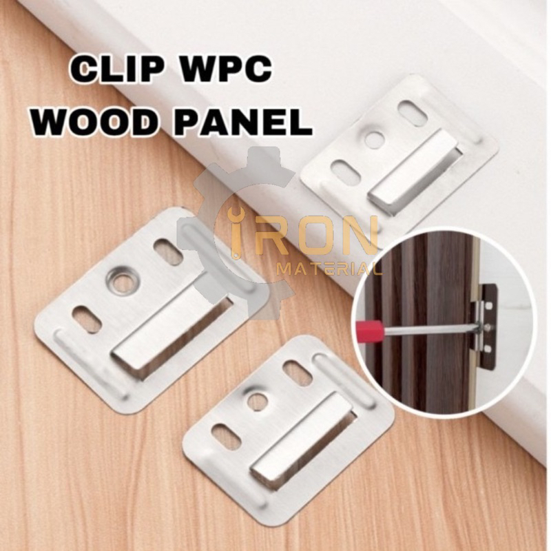 WPC CLIP/WALL CLIP WPC PANEL CLOSET WPC CANTOLAN WPC | Shopee Philippines