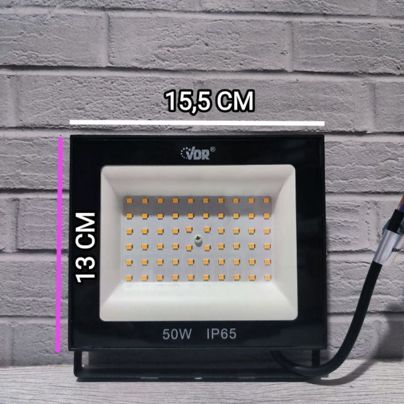 CAHAYA VDR V-FL50W SPOTLIGHT IP65 50W 50 WATT YELLOW LIGHT WARM WHITE and WHITE COOL DAYLIGHT ...