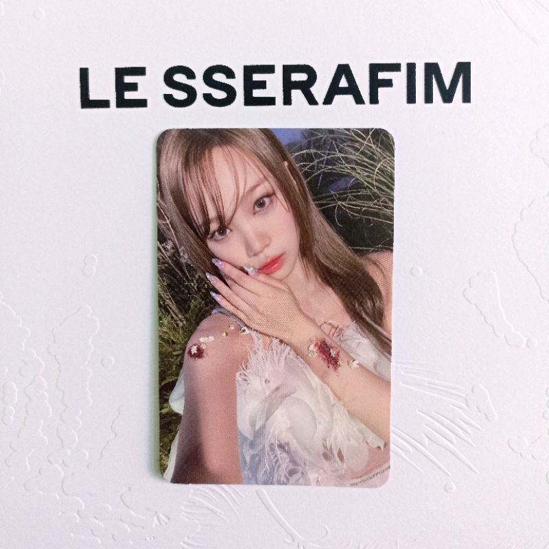 Le SSERAFIM OFFICIAL PHOTOCARD PC CHAEWON EASY FEATHER LOTUS | Shopee ...
