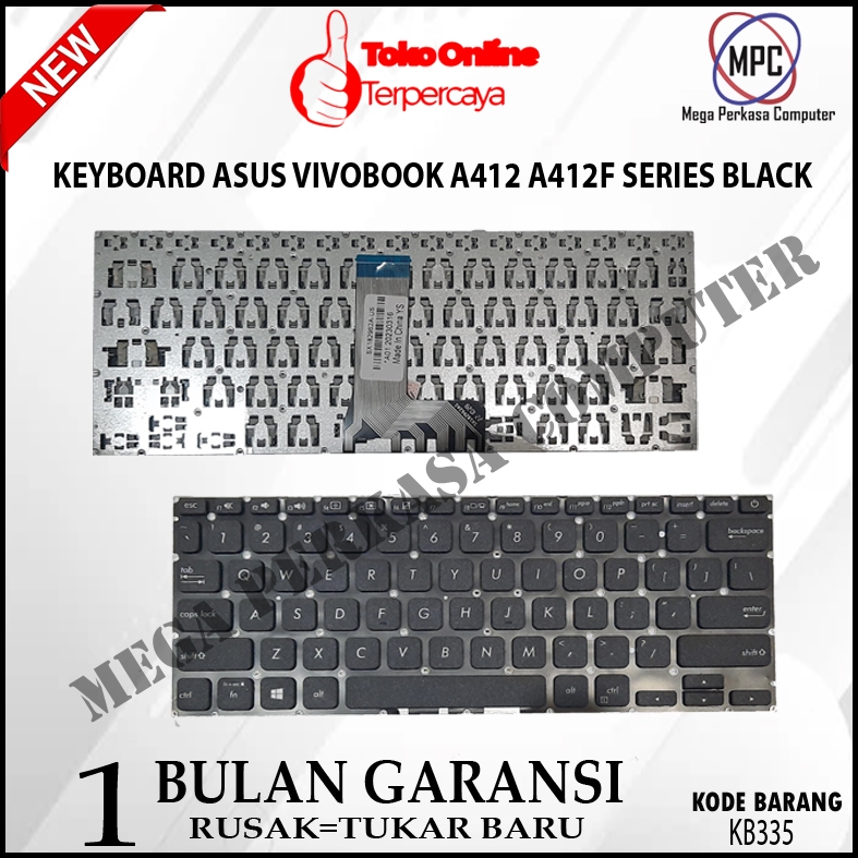 Asus VIVOBOOK 14 A412D A412F BLACK Keyboard | Shopee Philippines