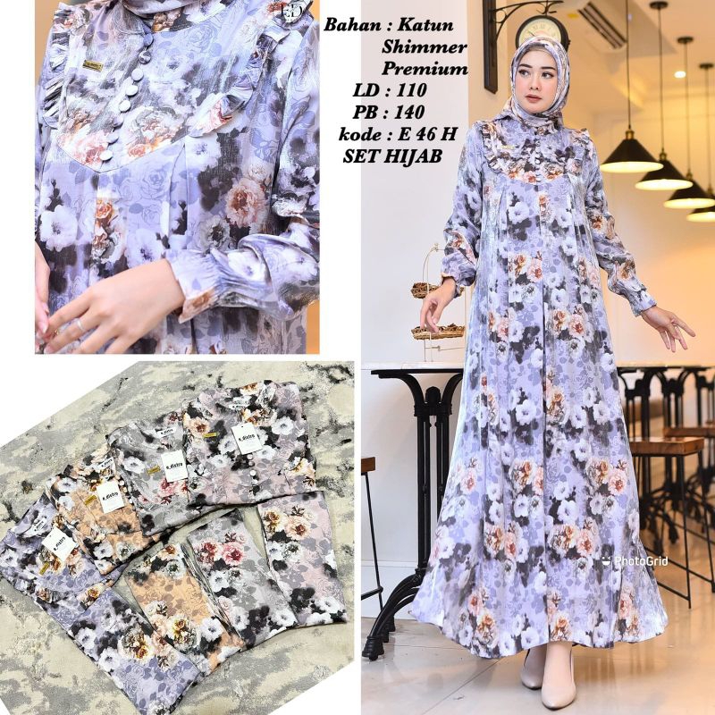 KATUN COTTON SHIMER GAMIS/BRAND E DISTRO | Shopee Philippines