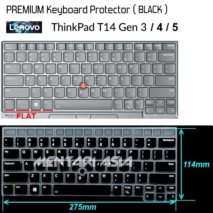 Lenovo ThinkPad T14 Gen-3 Gen-4 Gen-5 Keyboard Protector - Premium ...