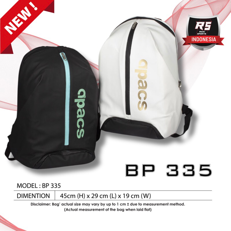 Apacs BADMINTON Bag BP335 BP335 100% ORIGINAL BACKPACK BACKPACK ...