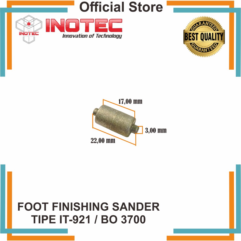 Foot sander 921 sandpaper Foot/ BO3700 inotec/ (4PCS SET) | Shopee ...