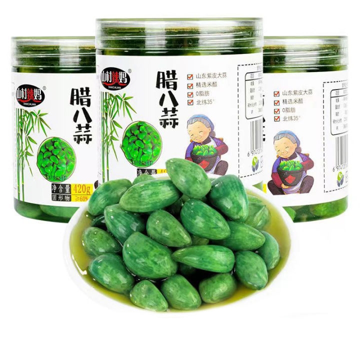 HIJAU Pickled spider garlic, green garlic, fresh pickled garlic ...