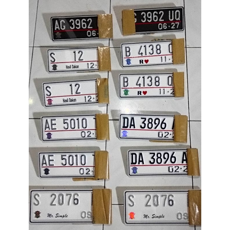 Custom Acrylic Motorcycle Number Plate (1pcs) | Shopee Philippines