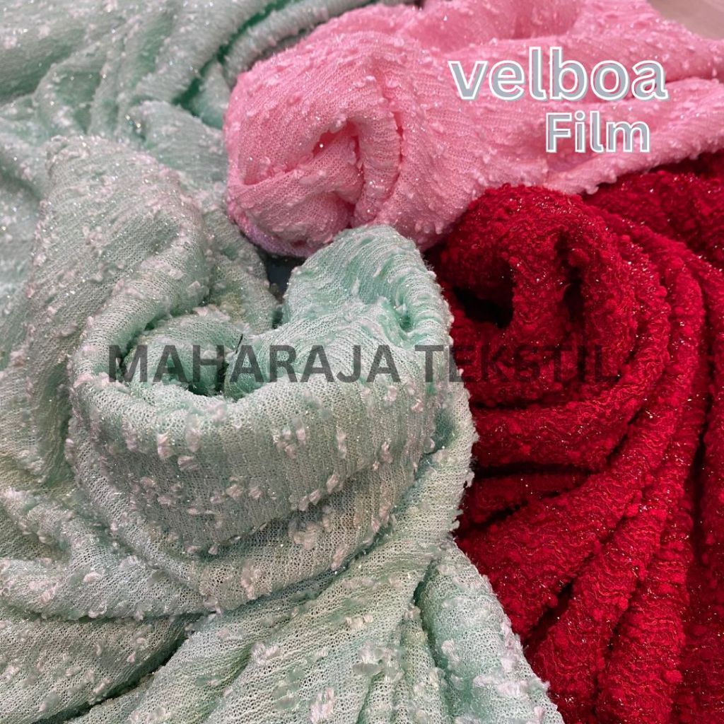 Velboa Fabric / Velboa Film / Tweed / Knitted Velboa (Price Per 0.5m ...
