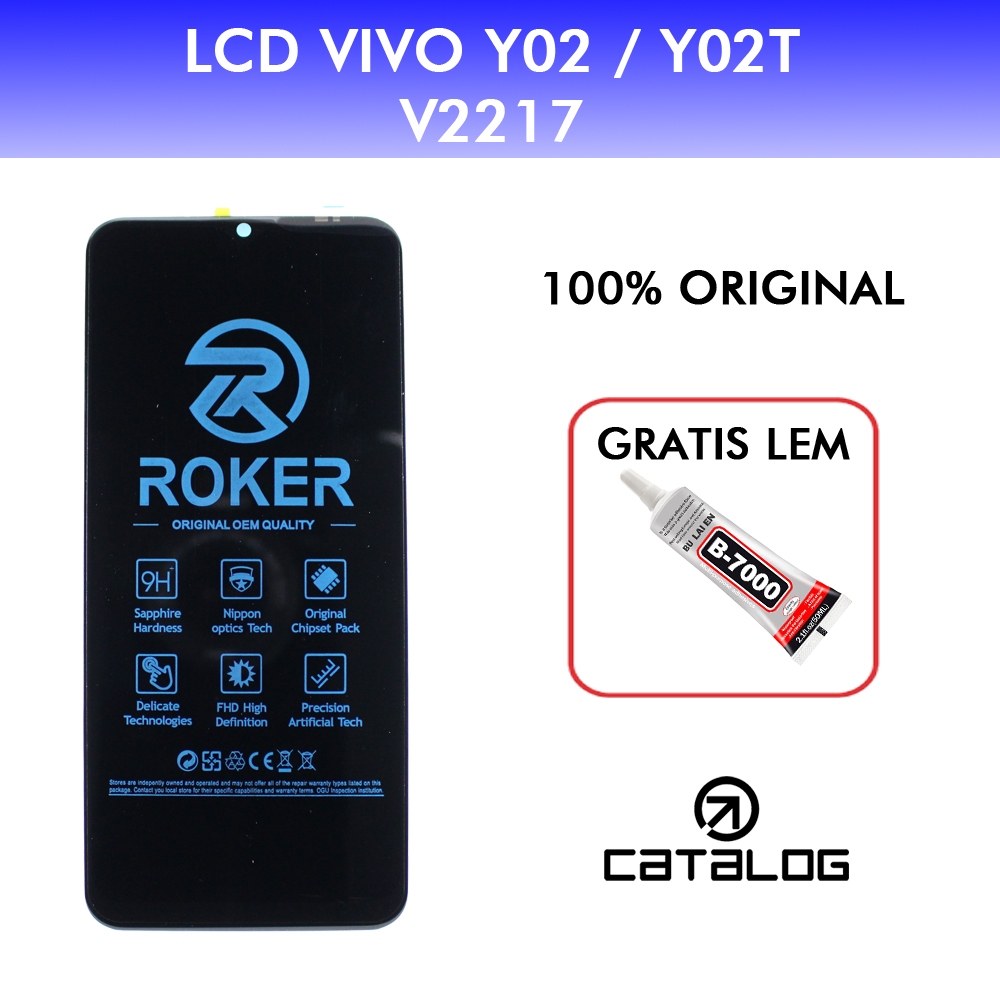 Original ROKER LCD VIVO Y02 / Y02A / V2217 FULLSET | Shopee Philippines