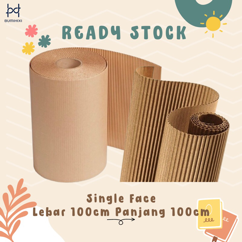 Ready Single Face Roll Cardboard | Cardboard Sheet 100x100cm Kraft ...