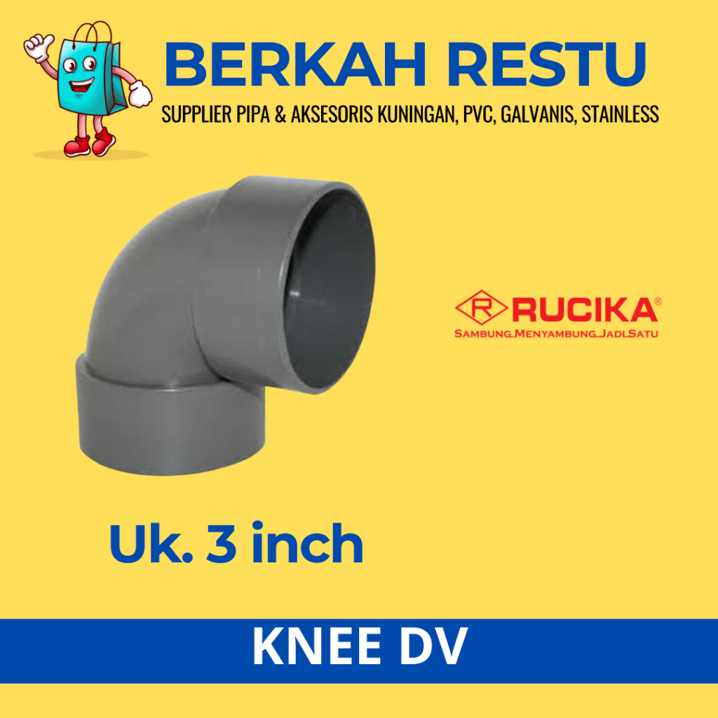 Knee/elbow/l/knee PVC 3" Inch Rucika DV | Shopee Philippines