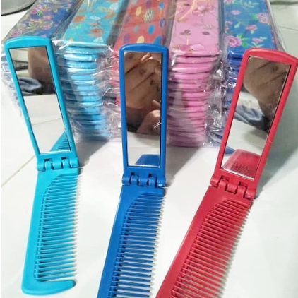 Colored Folding Glass Comb, NON MIKA/PLASTIC Motif Packaging (UNIT ...