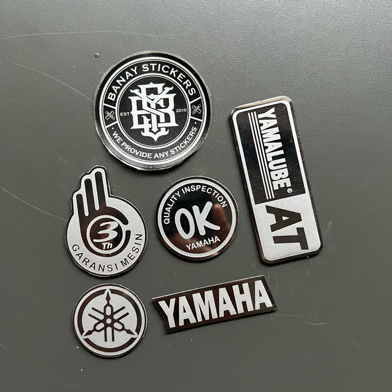 Yamaha Ok Emblem Guarantee Yamalube At Stainless | Shopee Philippines