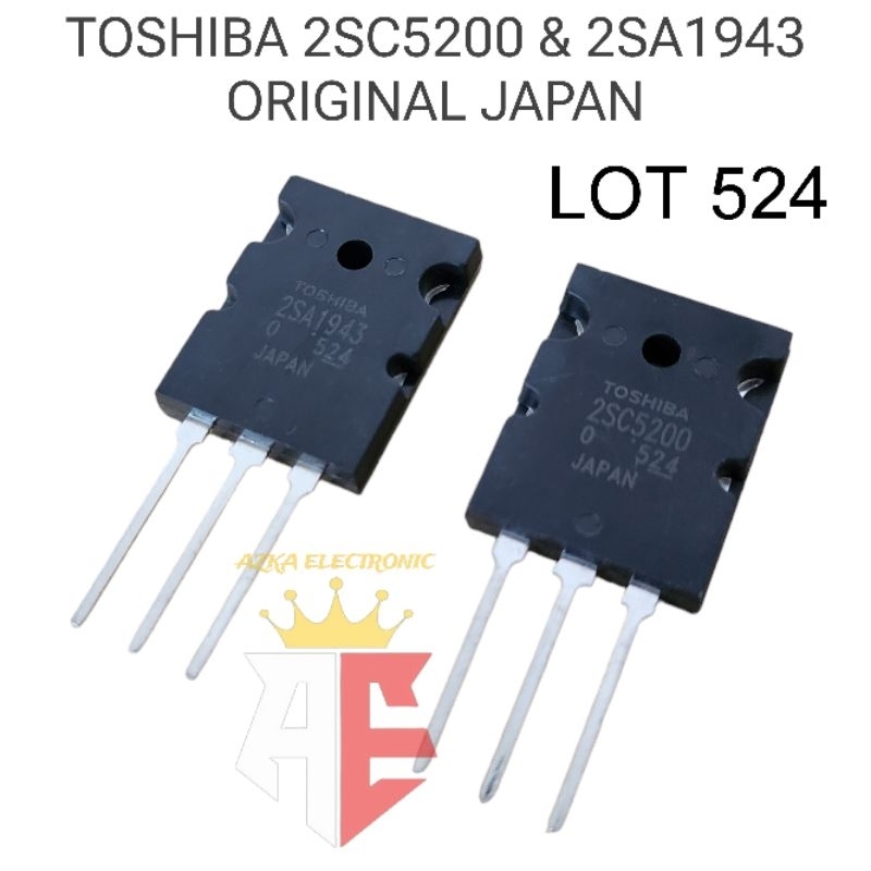 Transistor Toshiba C5200 & A1943 2SC5200 2SA1943 Lot 524 Original | Shopee Philippines